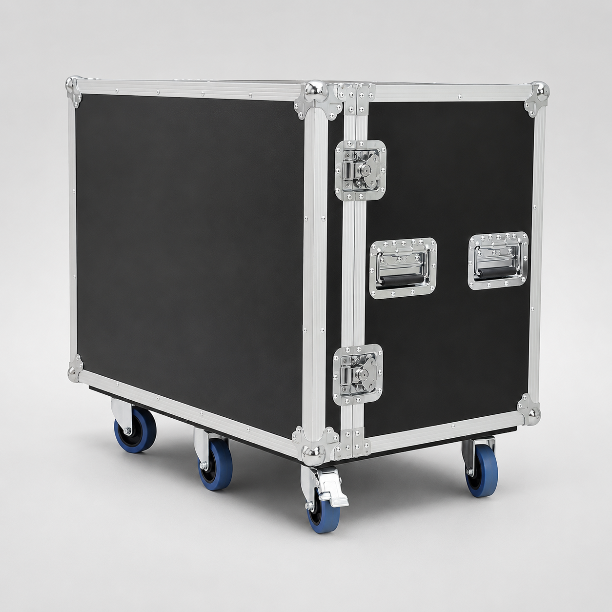 Custom 10 Drawer Flight Case with Fold-Out Table | AnteWeight